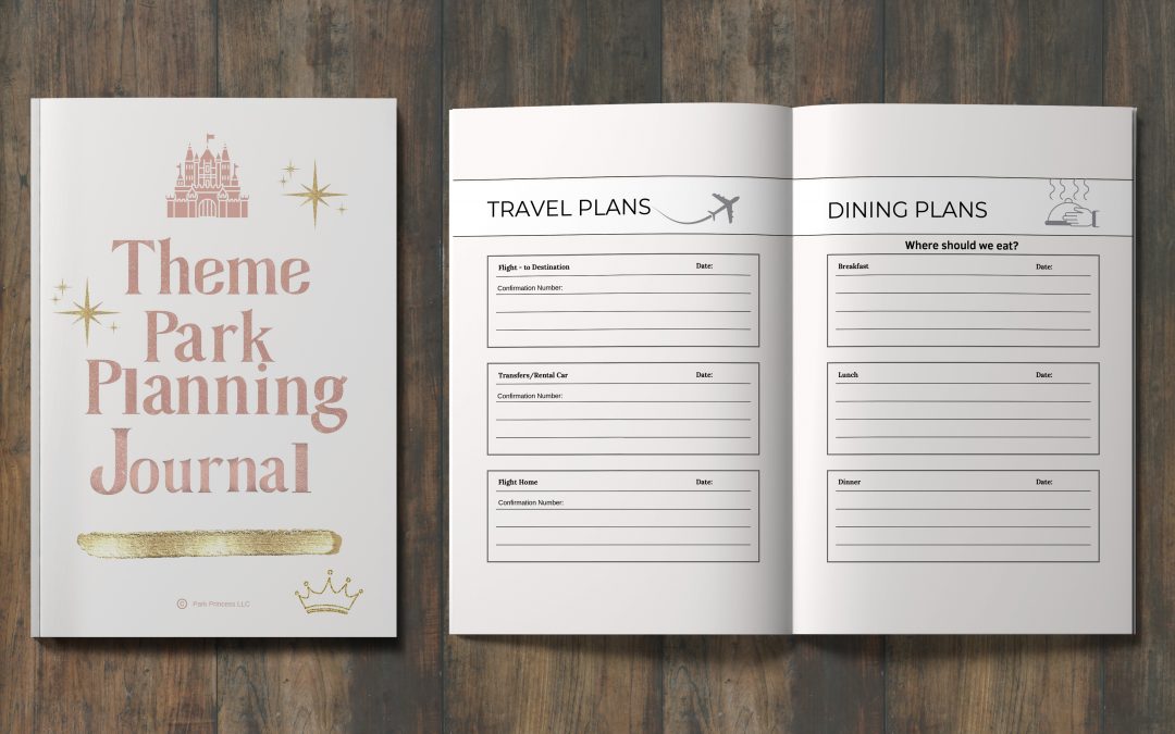 Theme Park Vacation Planning Journals Make Trip Planning Easier ...